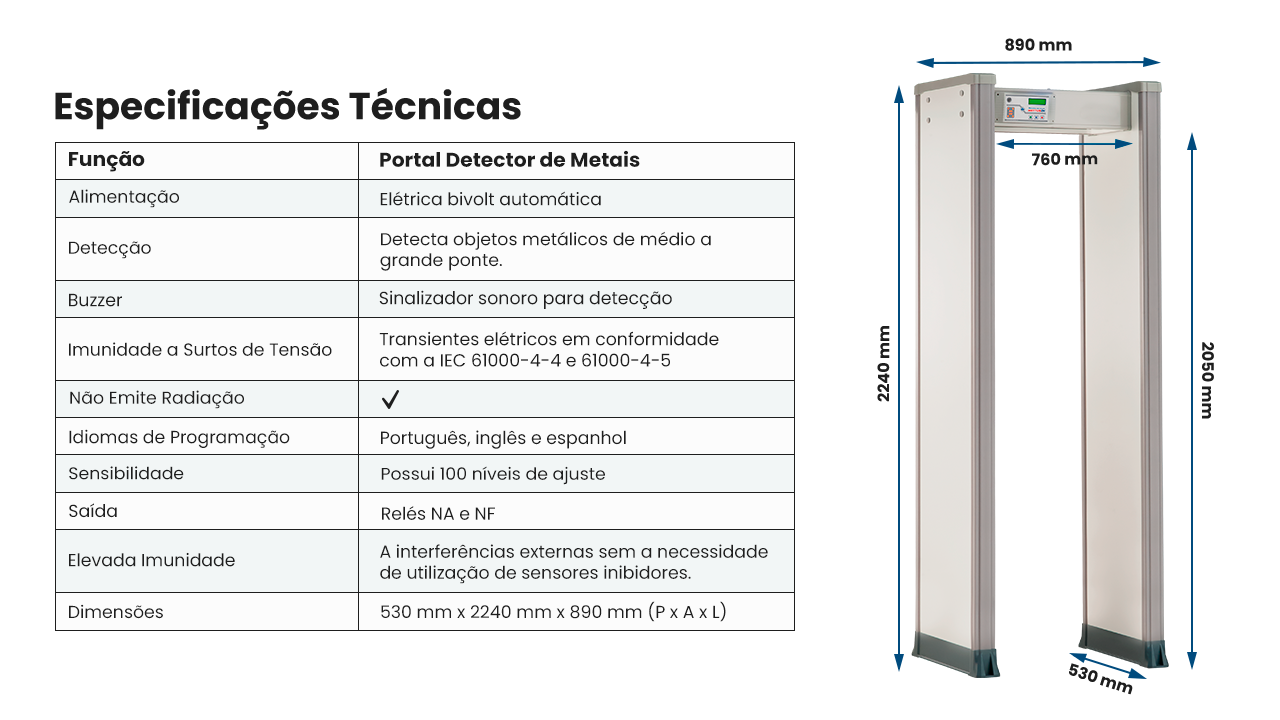 Detector de Metais Portal