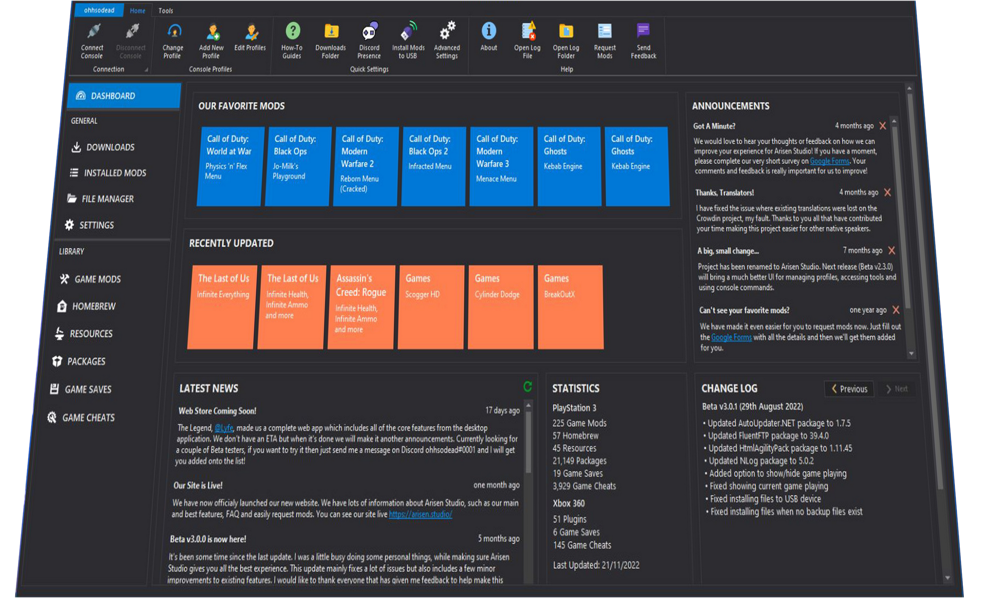 Arisen Studio - Browse, Download and Install Mods